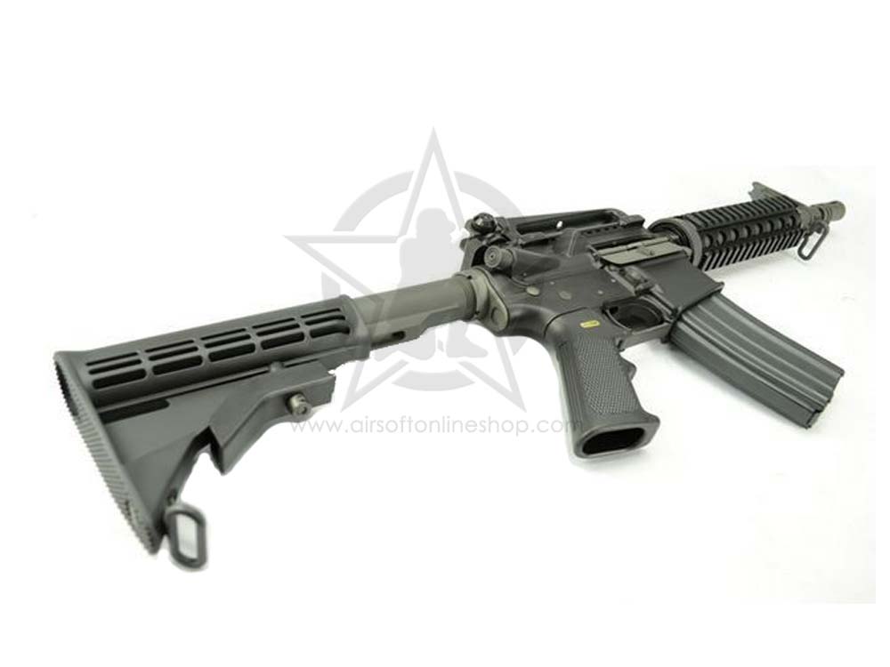 WE Open Bolt Battle M4 CQB Gas Blow Back Rifle - BK : Airsoft Guns ...